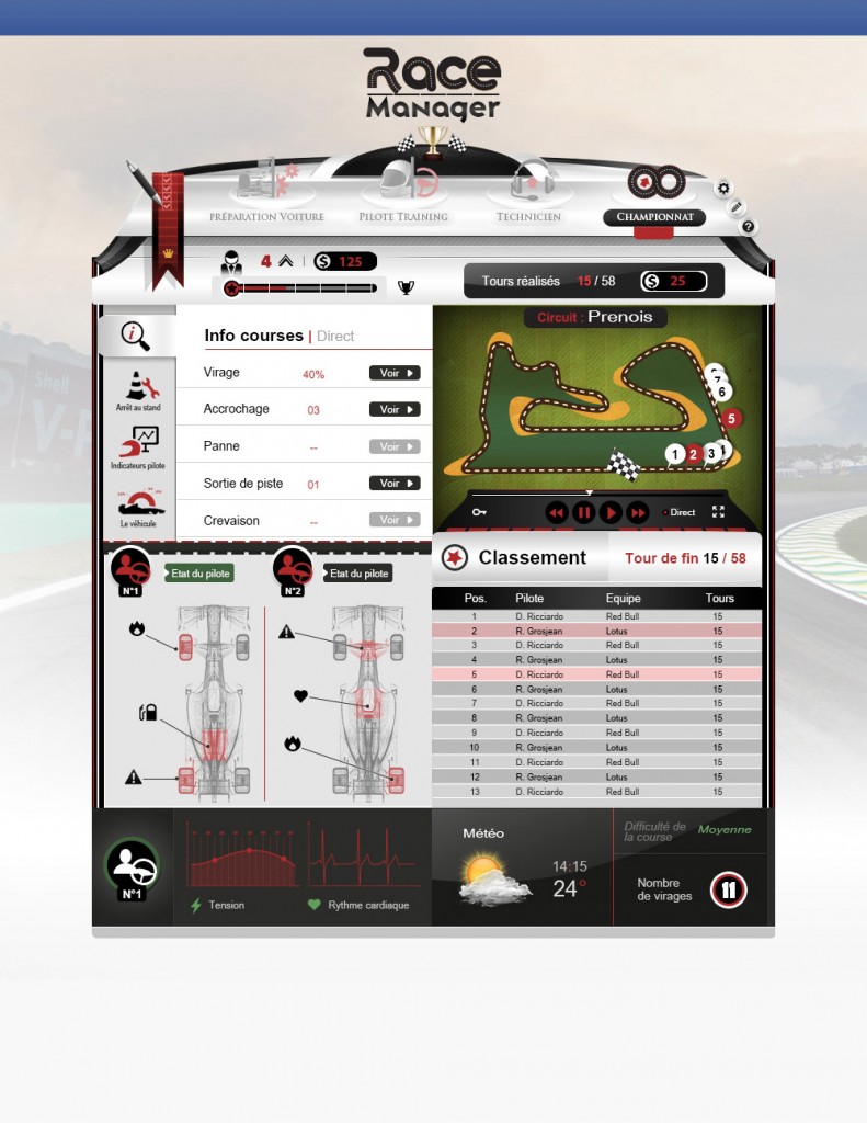 Race Manager – Gabriel Uribe Portfolio